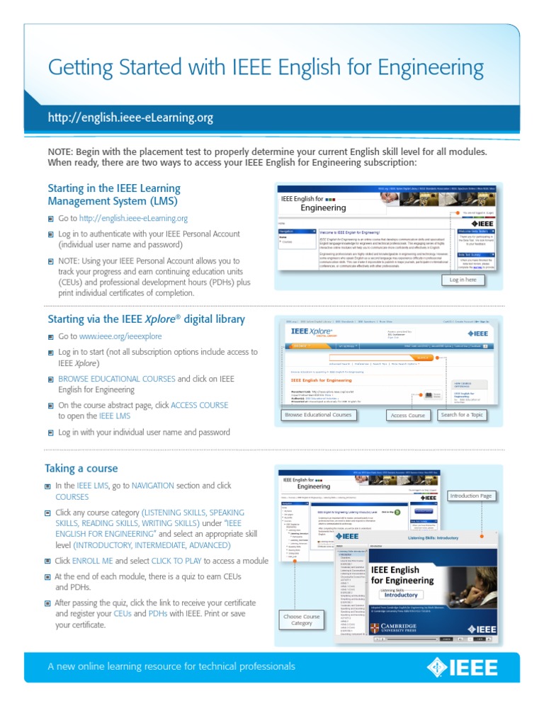 English For Engineering Userguide | PDF | Institute Of Electrical And ...