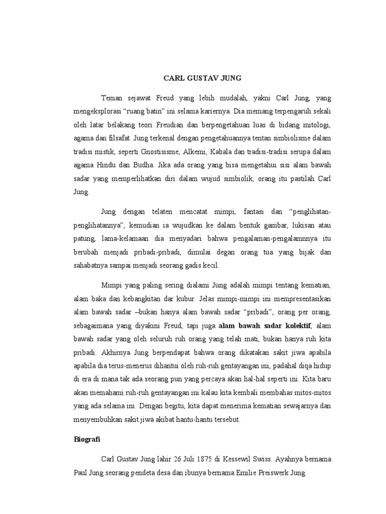 Gustav Jung | PDF | Filsafat | Pengembangan Diri