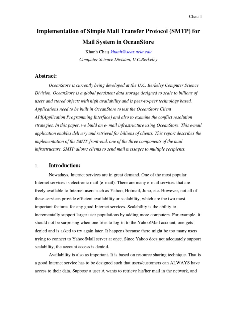 SMTP Implementation in C | PDF | Peer To Peer | Computer Network