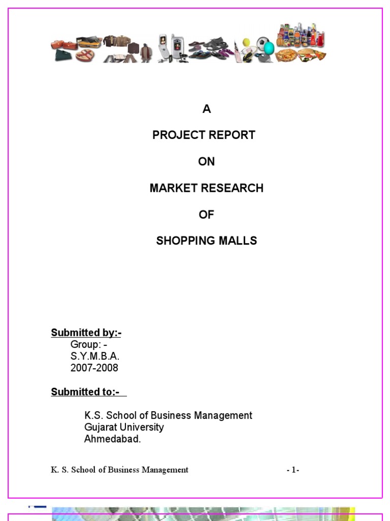 Project On Shopping Mall | PDF | Shopping Mall | Grocery Store