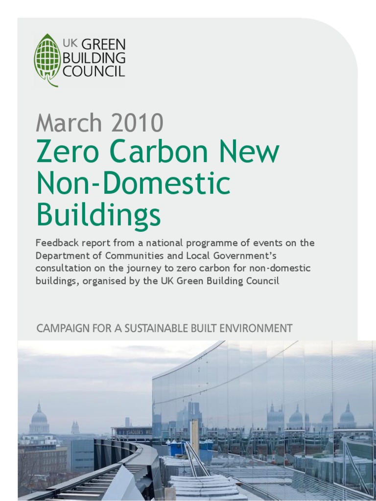 Zero Carbon New Non-Domestic Buildings Consultation Report | PDF ...