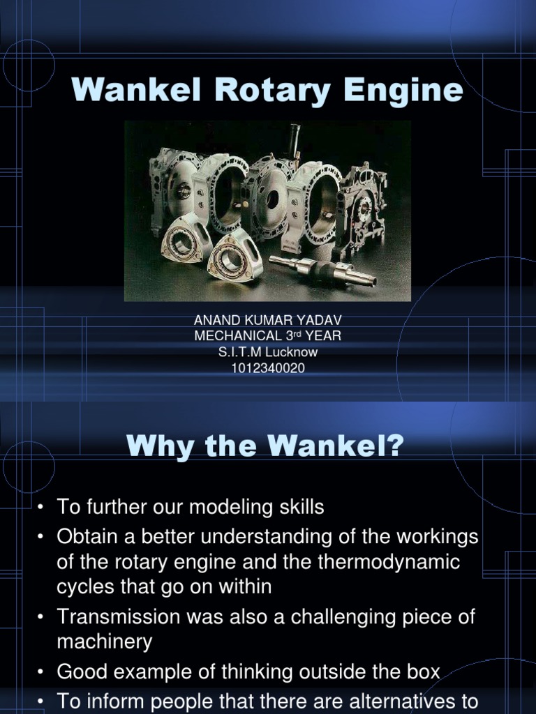 Understanding the Wankel Rotary Engine | PDF | Engines | Rotating Machines