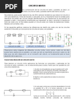 Circuitos Mixtos Eléctricos y Ejercicios Resueltos | PDF | Resistencia Eléctrica y Conductancia ...