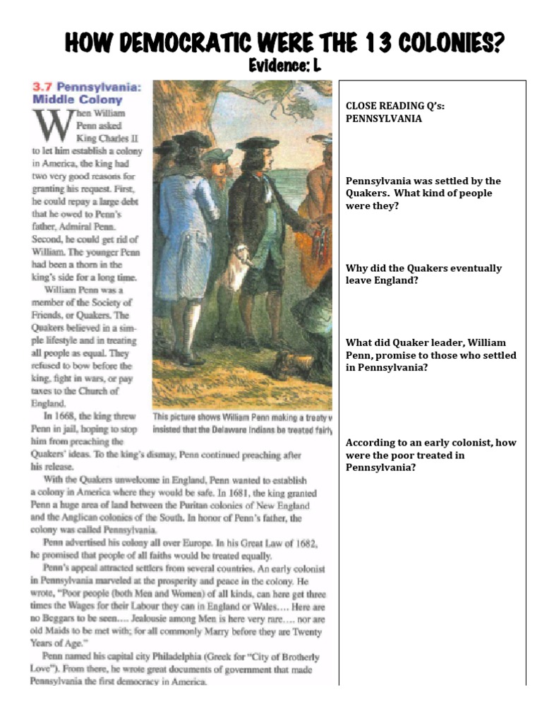 Quakers and Democracy in Pennsylvania | PDF