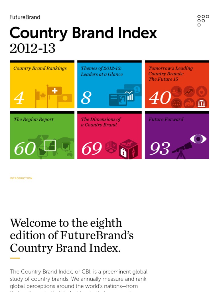 Country Brand Index | PDF | Brand | Tourism