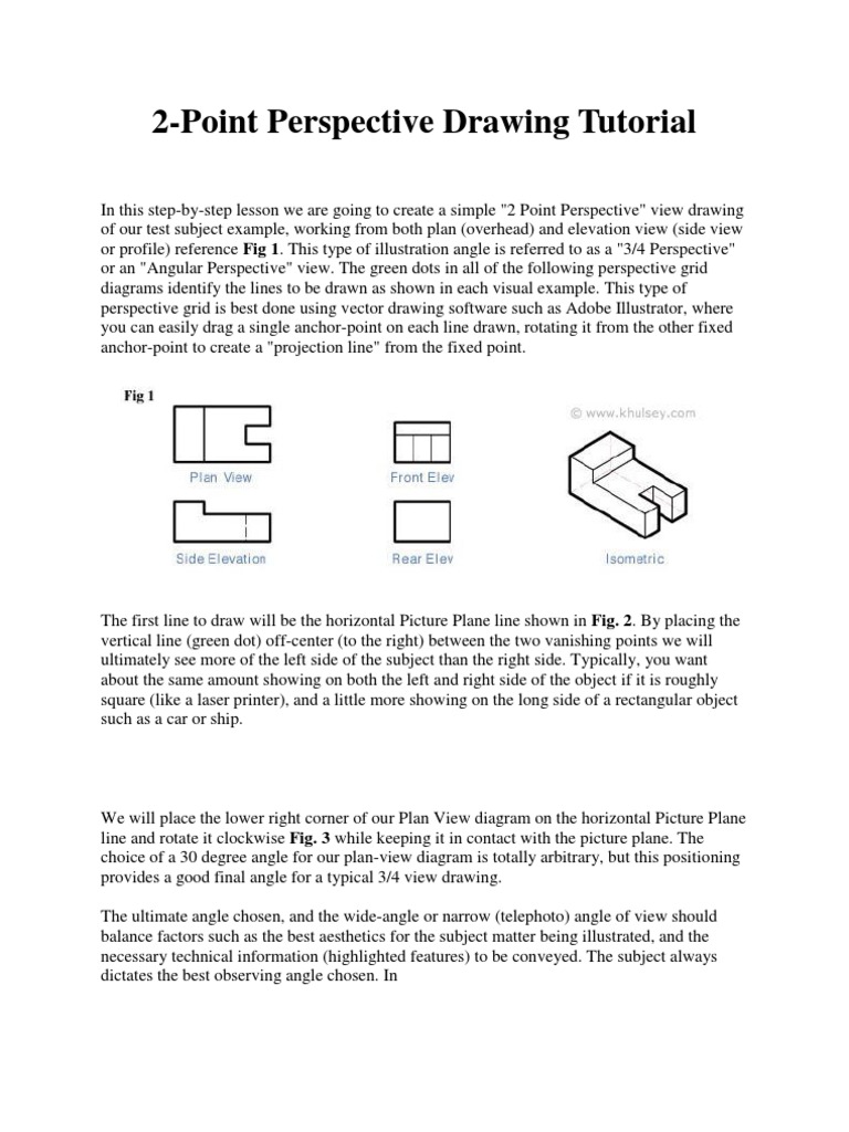 Perspective Drawing Tutorial | PDF | Perspective (Graphical) | Ellipse