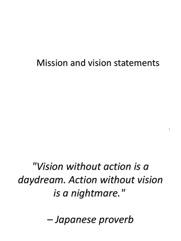 Mission and Vision Statement Essentials | PDF | Employment | Strategic ...