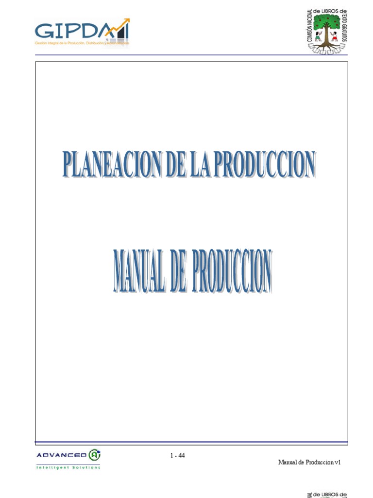 Manual de Produccion v1 | PDF | Información | Logística