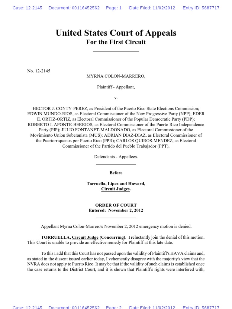 Electionslitigations Orderappeals | PDF