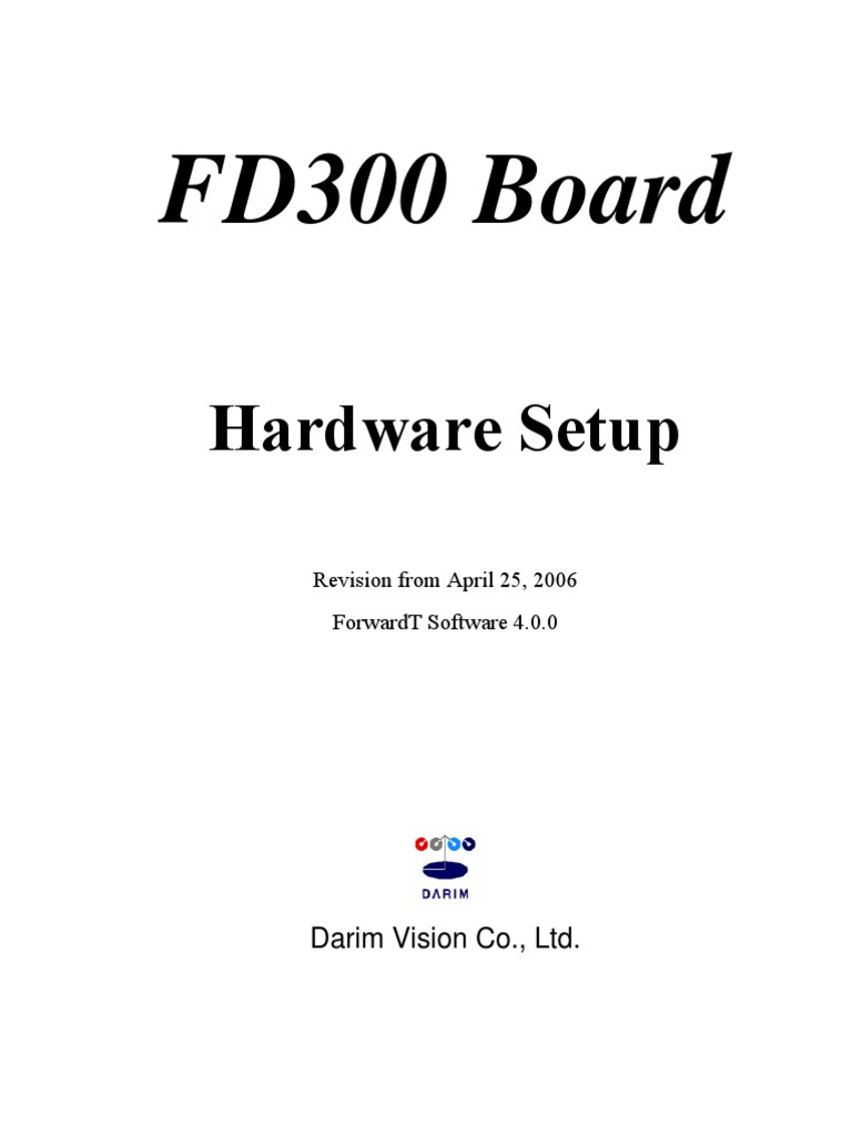 FD300 Board: Hardware Setup | PDF | Television | Computer Hardware