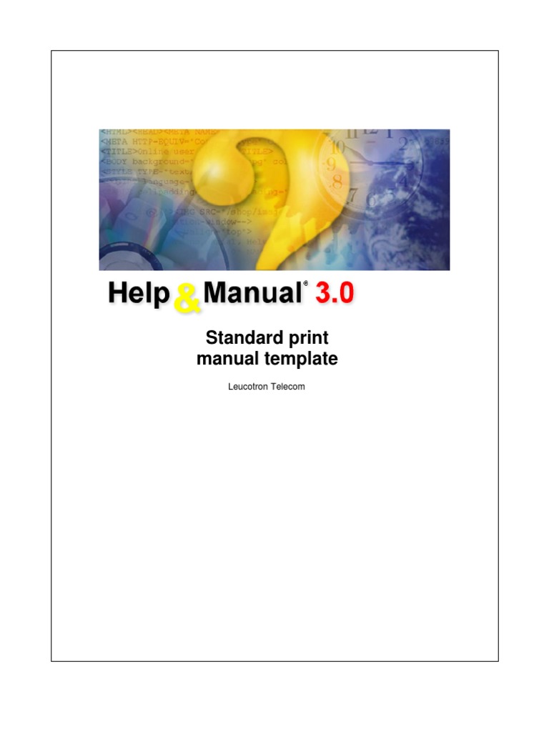 Standard Print Manual Template: Leucotron Telecom | PDF | Telephone ...