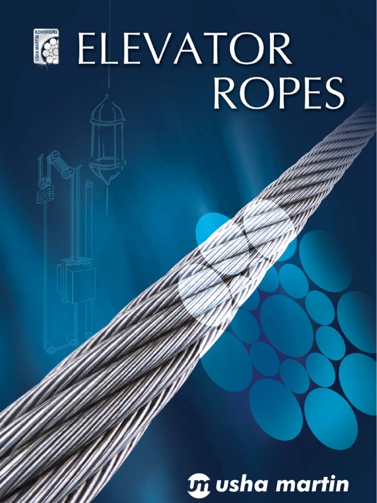 Elevator-Ropes Usha Martin | PDF | Wire | Rope