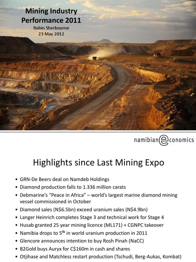 1.mining Industry Performance During 2011 & Role of Mining in The ...