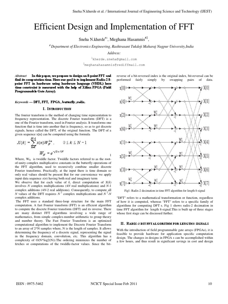 FFT | PDF | Fast Fourier Transform | Discrete Fourier Transform