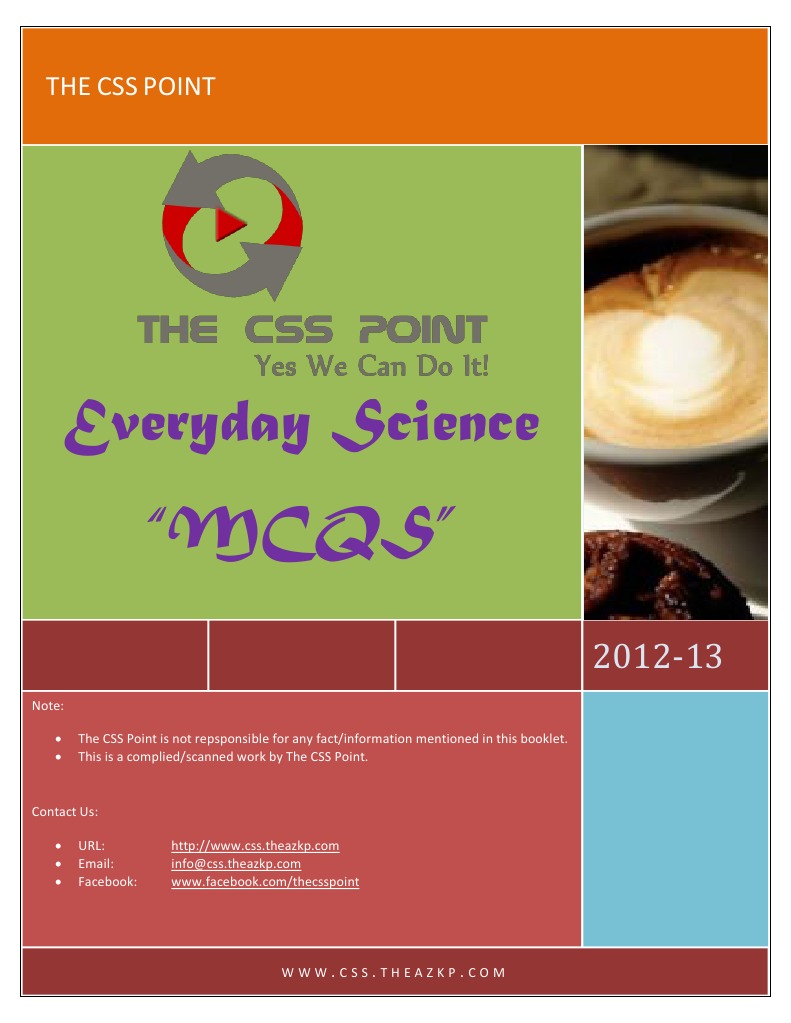 CSS Everyday Science MCQS Book | PDF | Cyberspace | World Wide Web