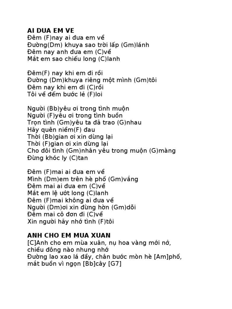 Hop Am Cac Bai Hat | PDF