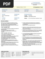 Sample RedBus Ticket Format | PDF
