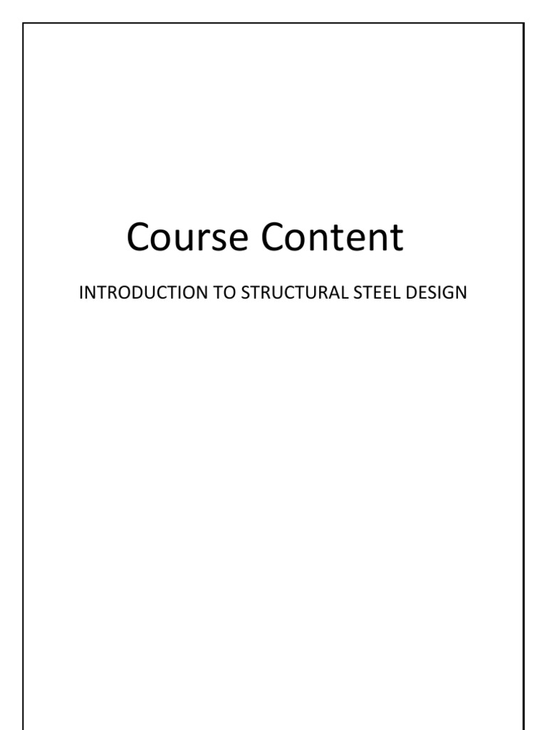 Basic Steel Design | PDF | Buckling | Strength Of Materials