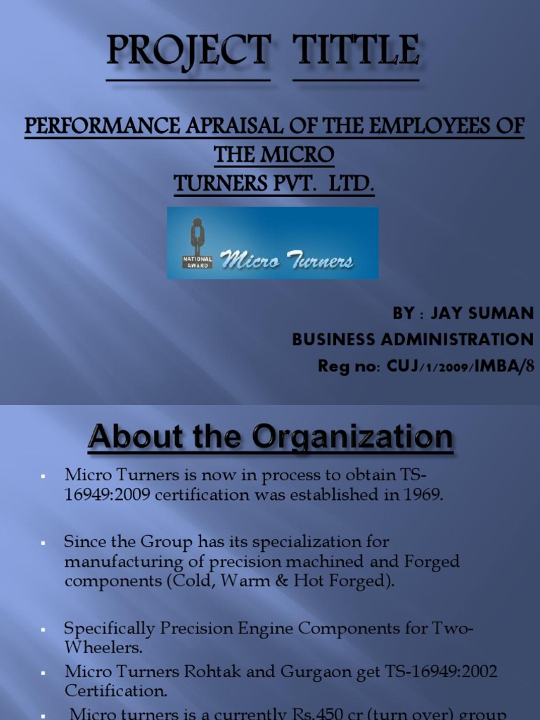 Micro Turner | Download Free PDF | Performance Appraisal | Axle