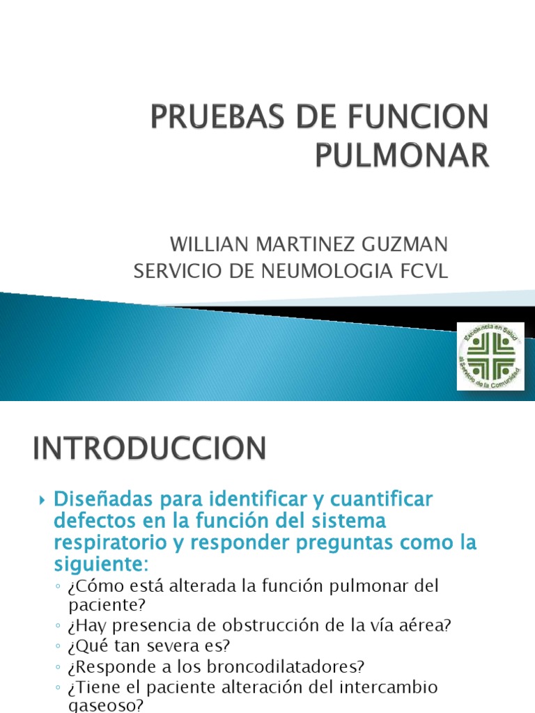 Pruebas de Funcion Pulmonar-Dr Martinez | PDF | Asma | Tos
