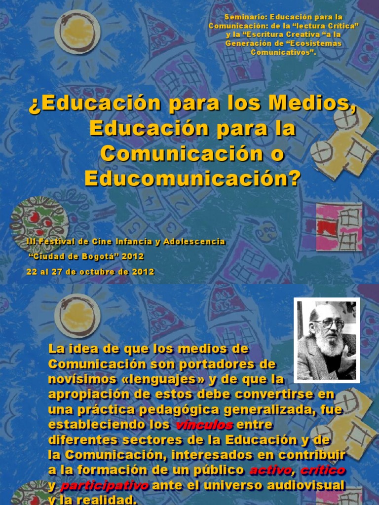 ¿Educación para Los Medios, Educación para La Comunicación o Educomunicación? | PDF | Derechos ...