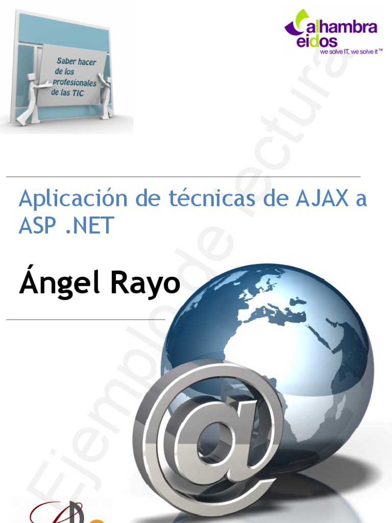 Aplicación de Técnicas de Ajax A ASP .NET (Ejemplo) | PDF | Ajax (Programación) | Servidor web