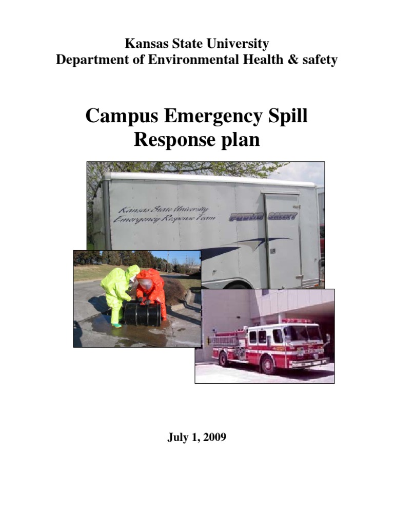 Emergency Spill Response Plan | PDF | Emergency | Hazardous Waste