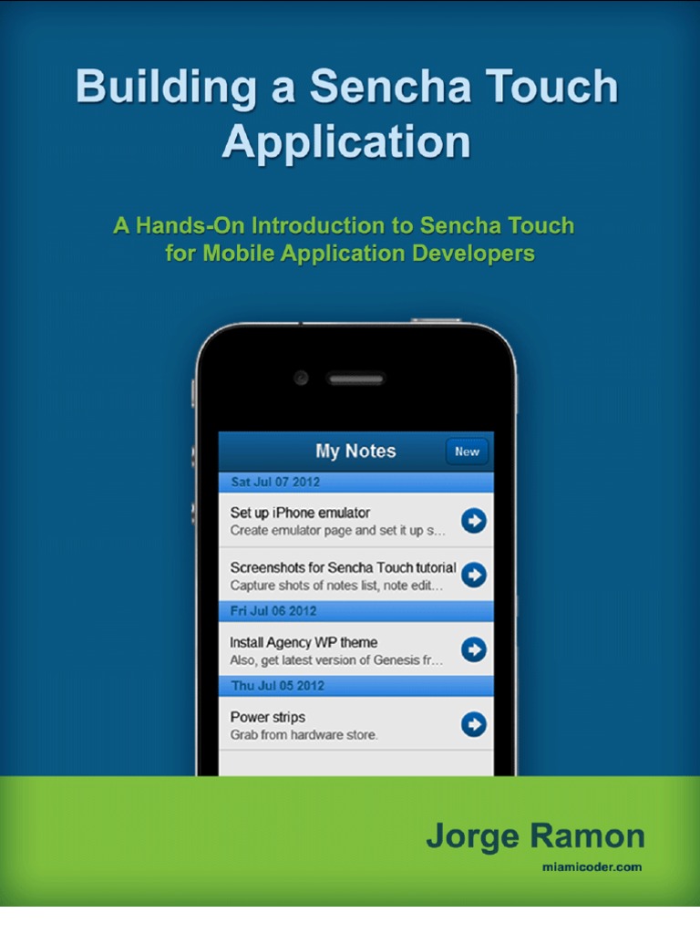 PREVIEW Building A Sencha Touch Application v2.00 PDF | PDF | Sencha Touch | Mobile App