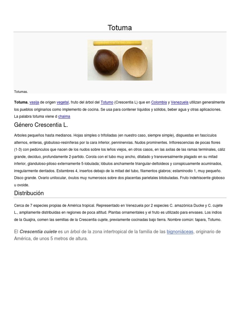 Totuma | Plantas | Naturaleza