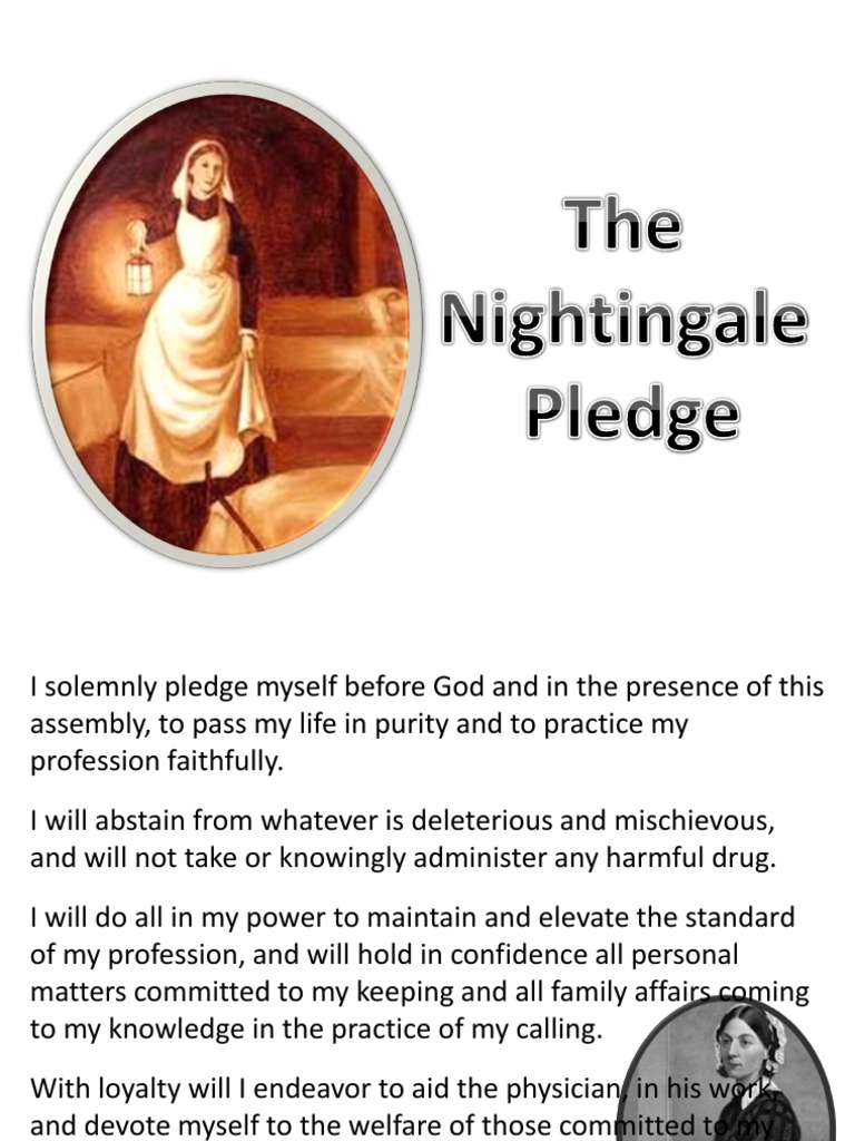 Nightingale Pledge and Nurses Prayer | PDF
