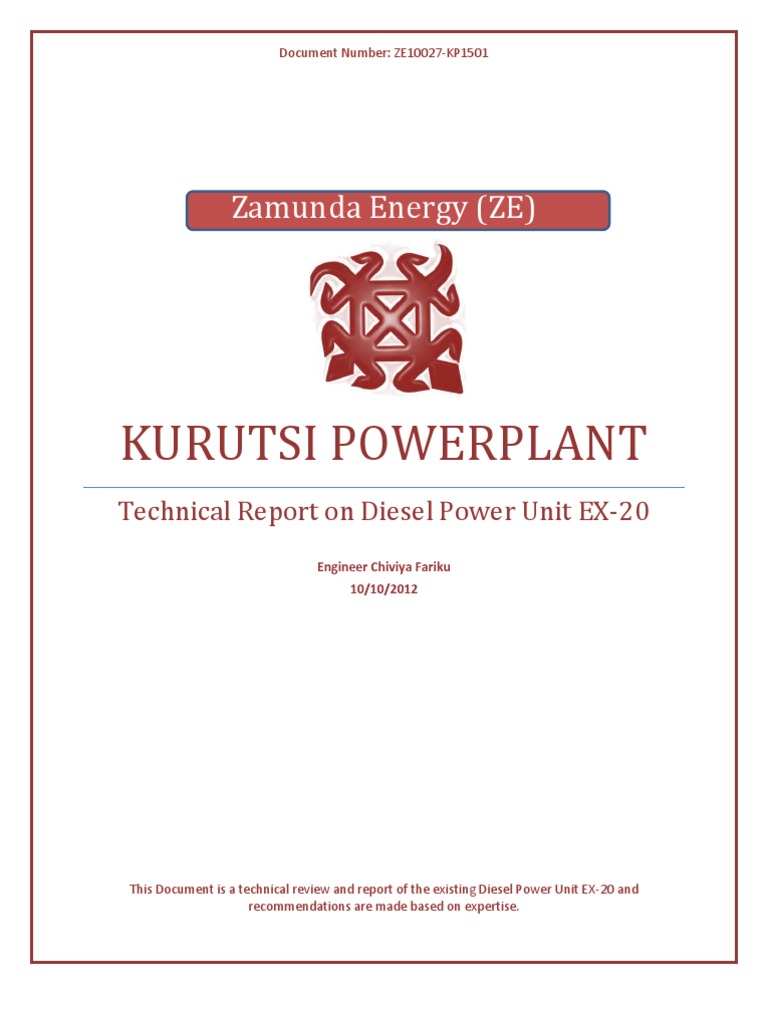 Technical Report | PDF | Diesel Engine | Gas Turbine