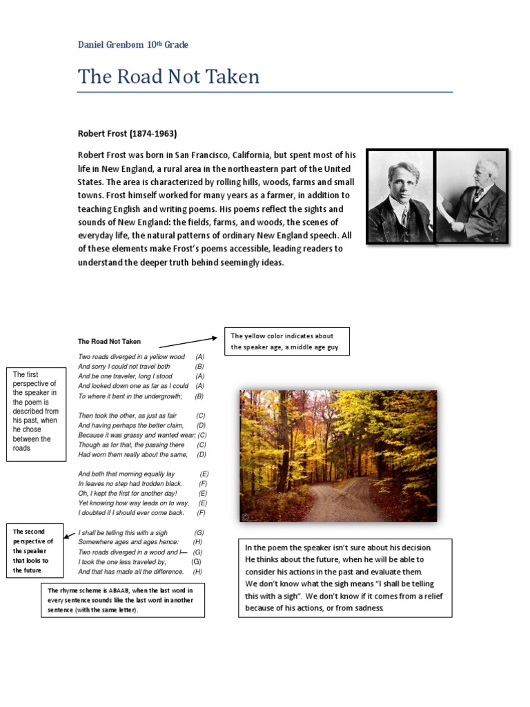 The Road Not Taken | PDF | Poetry