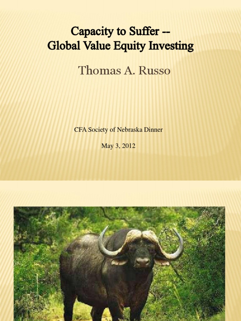 Tom Russo Powerpoint | PDF | Investing | Limited Partnership