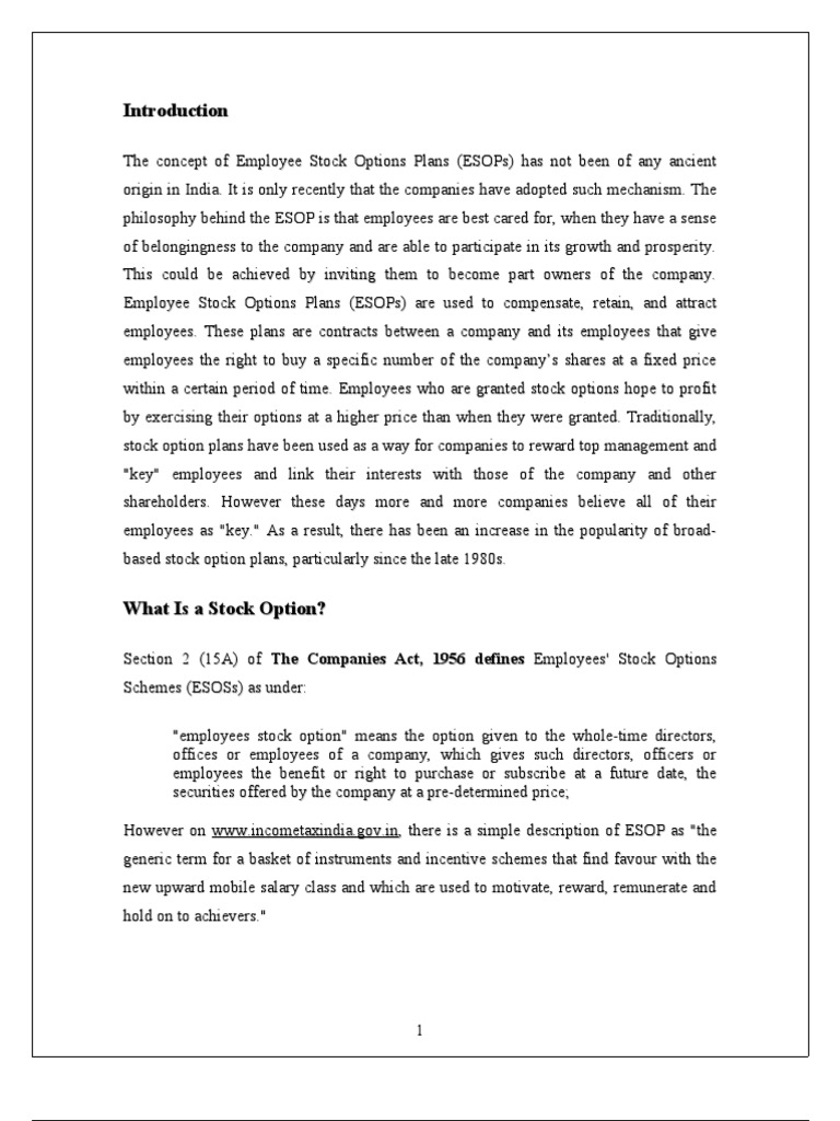 Company Project | PDF | Employee Stock Ownership Plan | Stocks