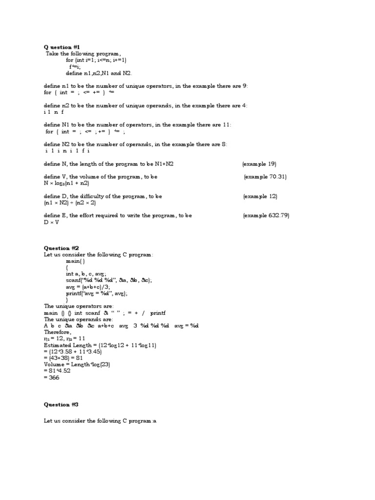 Halstead Software Science | PDF | Computer Programming | Software Engineering