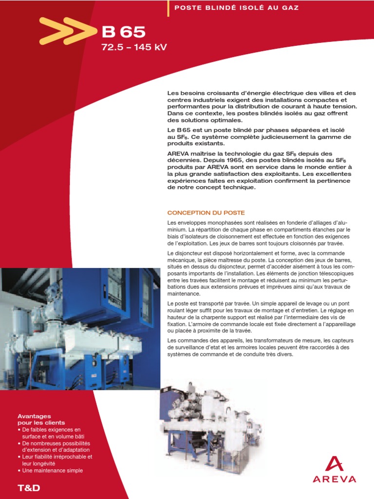 Poste HTB B65 Blindé | PDF | Électricité | Électrotechnique