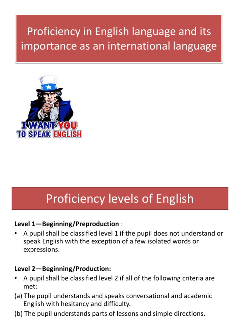 Proficiency in English Language | PDF | English Language | Superpowers