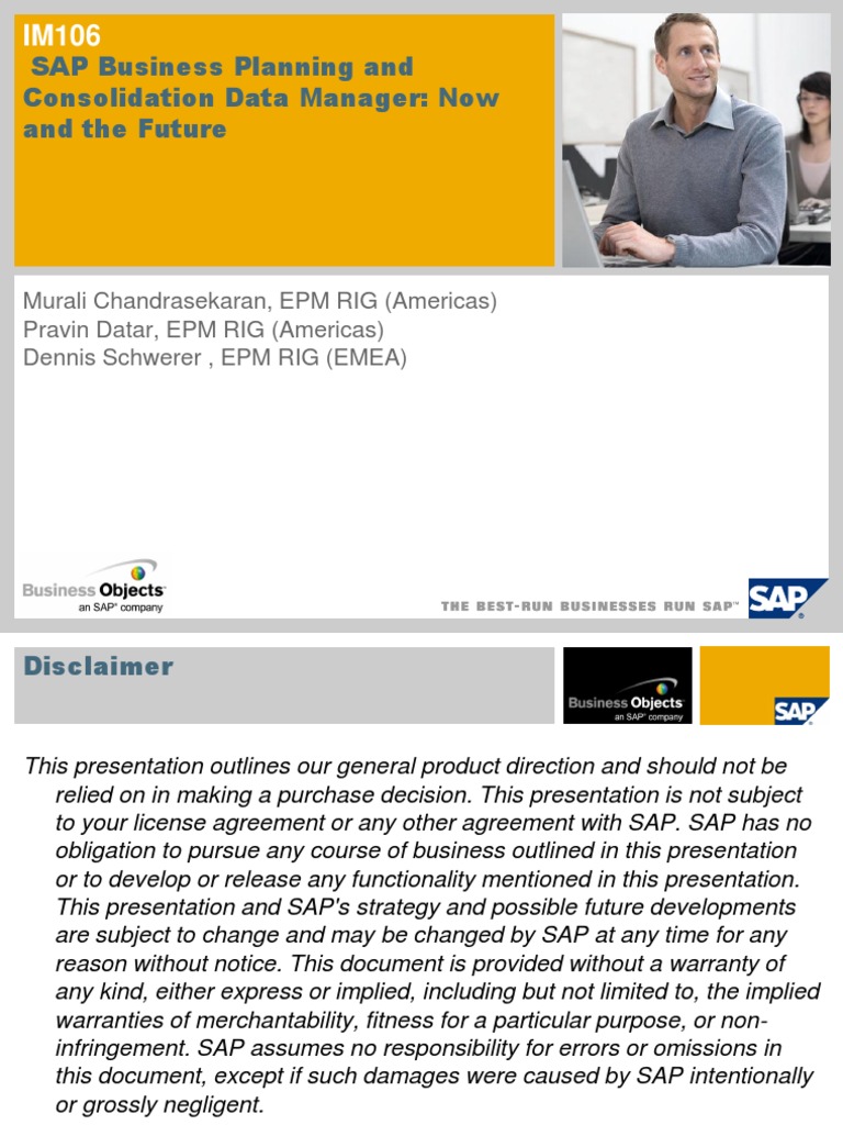 SAP Business Planning and Consolidation Data Manager Now and The Future | PDF | File Format ...