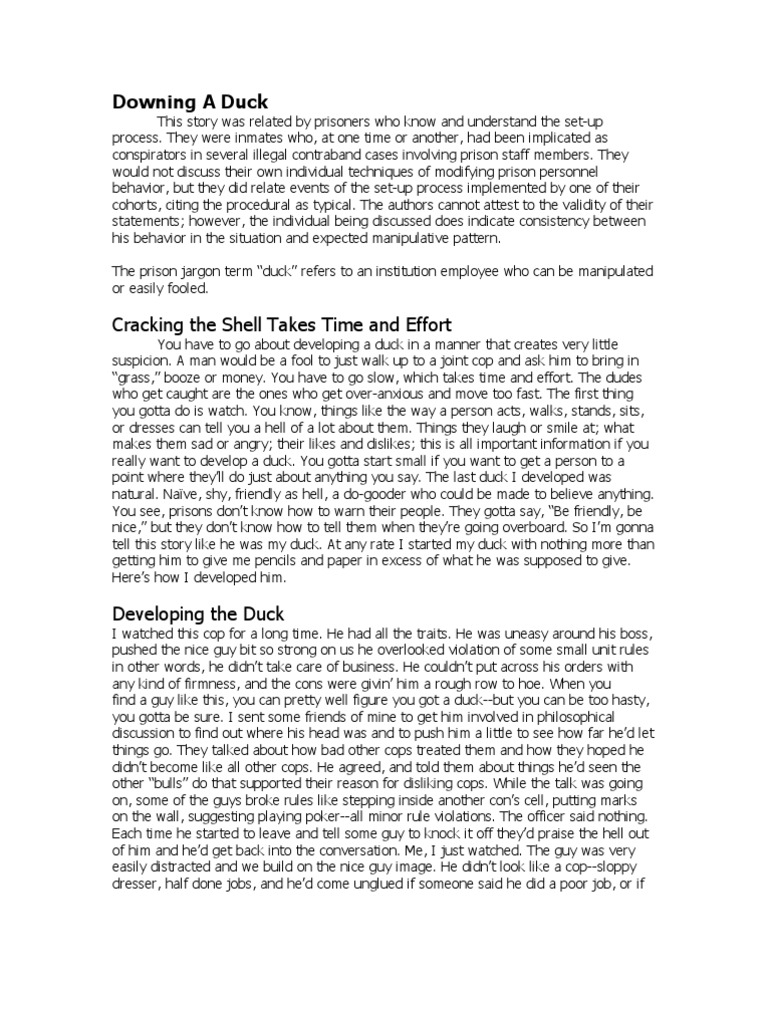 Downing a Duck | Duck | Door