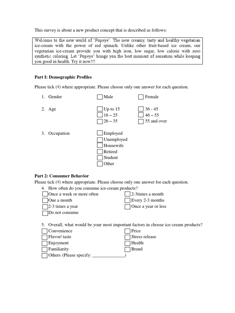 English Questionnaire | PDF | Survey Methodology | Wellness