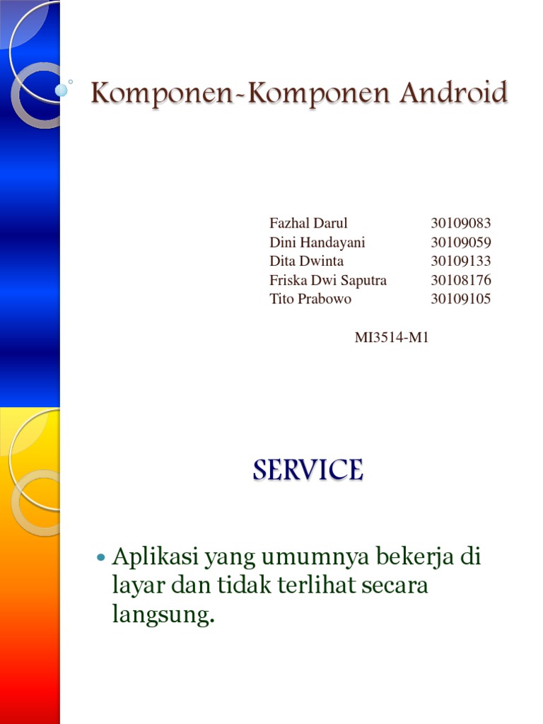 Komponen Komponen Android | PDF