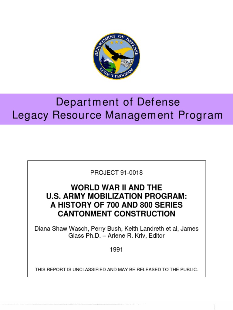 WWII Army Cantonment Construction History | PDF | United States Army ...