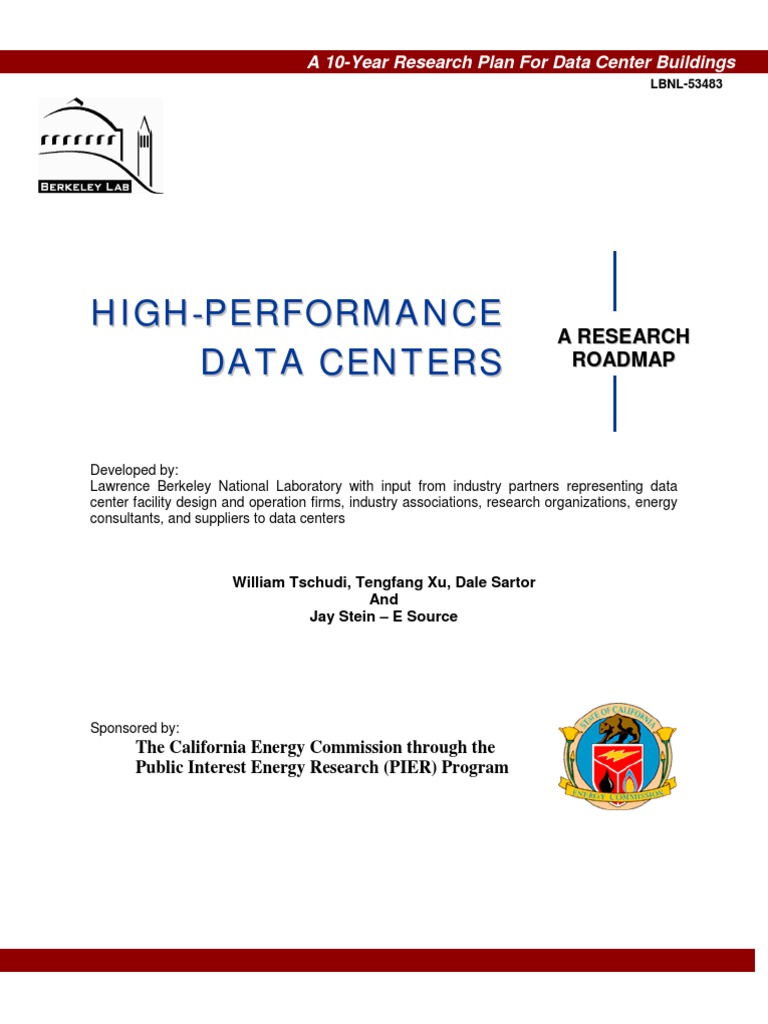 Data Centers Roadmap Final | PDF | Data Center | Benchmarking