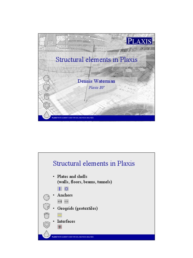 PLAXIS - 1605 1615 1715 Structural Elements Excavations | PDF ...