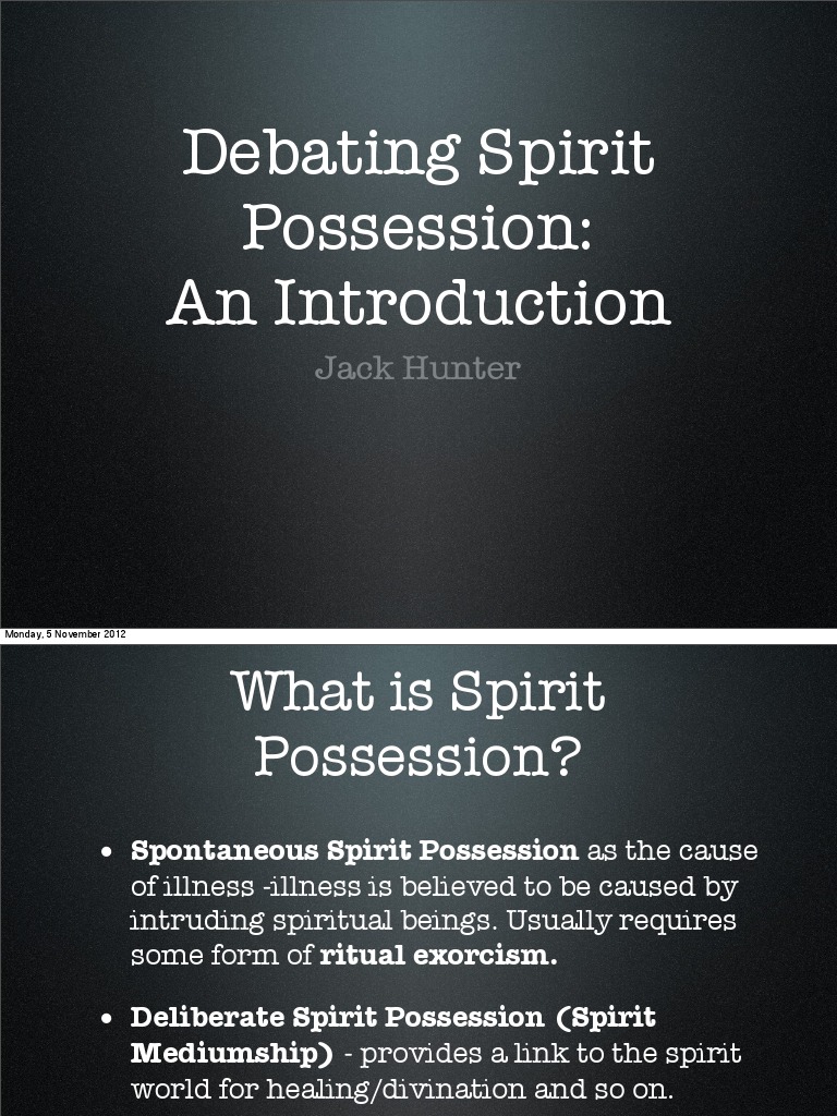 Intro To Spirit Possession | PDF | Borderline Personality Disorder ...