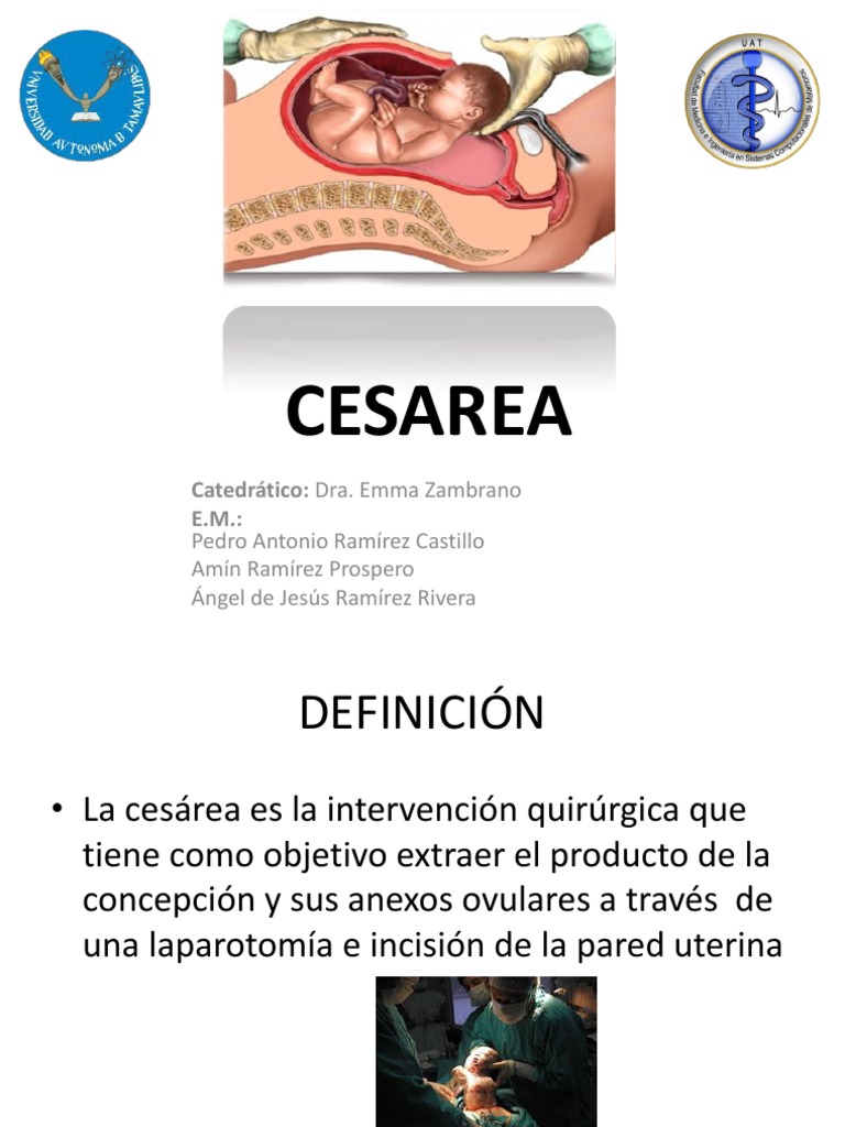 Indicaciones y tipos de cesárea | PDF | Seccion de cesárea | Parto