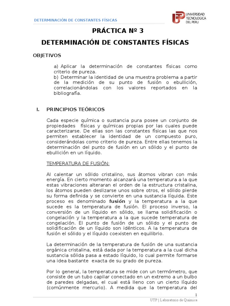 Determinación de Constantes Físicas | PDF | Líquidos | Evaporación