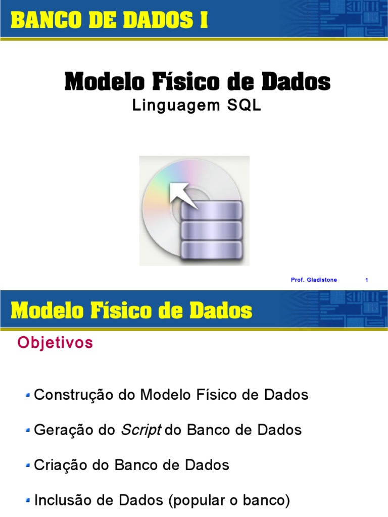 Aula 5 Modelo Físico E Sql Pdf Sql Modelagem Científica 