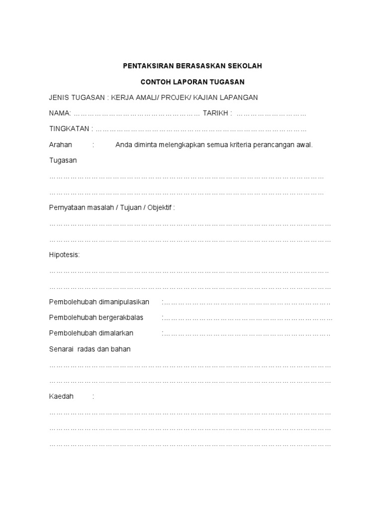 Contoh Kerja Peka | PDF