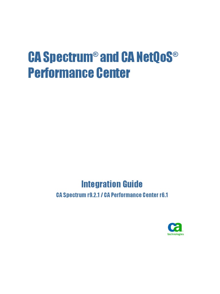 Spectrum Performance Center Integration ENU | PDF | I Pv6 | Databases